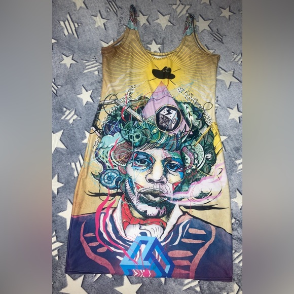 Badinka | Dresses | Jimi Hendrix Mini Dress | Poshmark